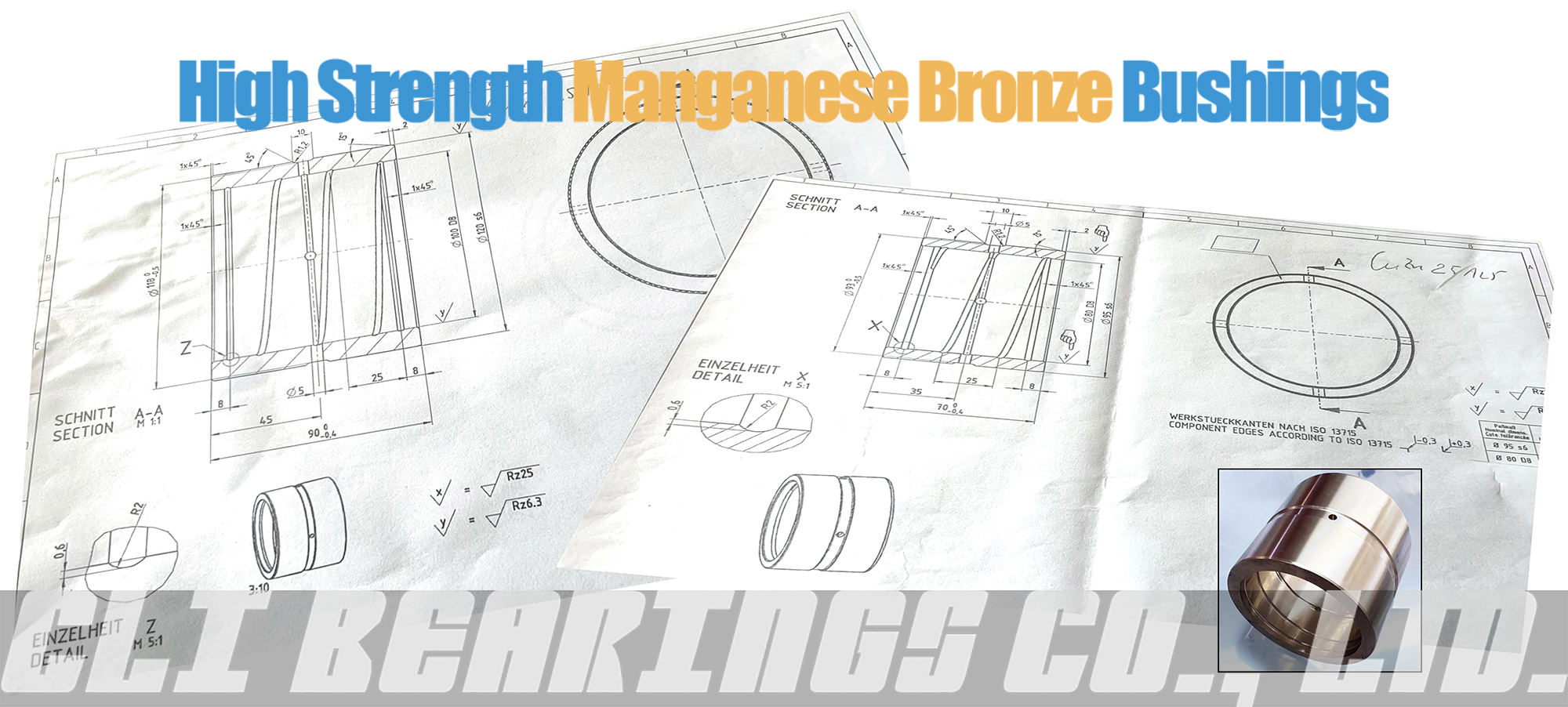Manganese Bronze Bushings for Excavators